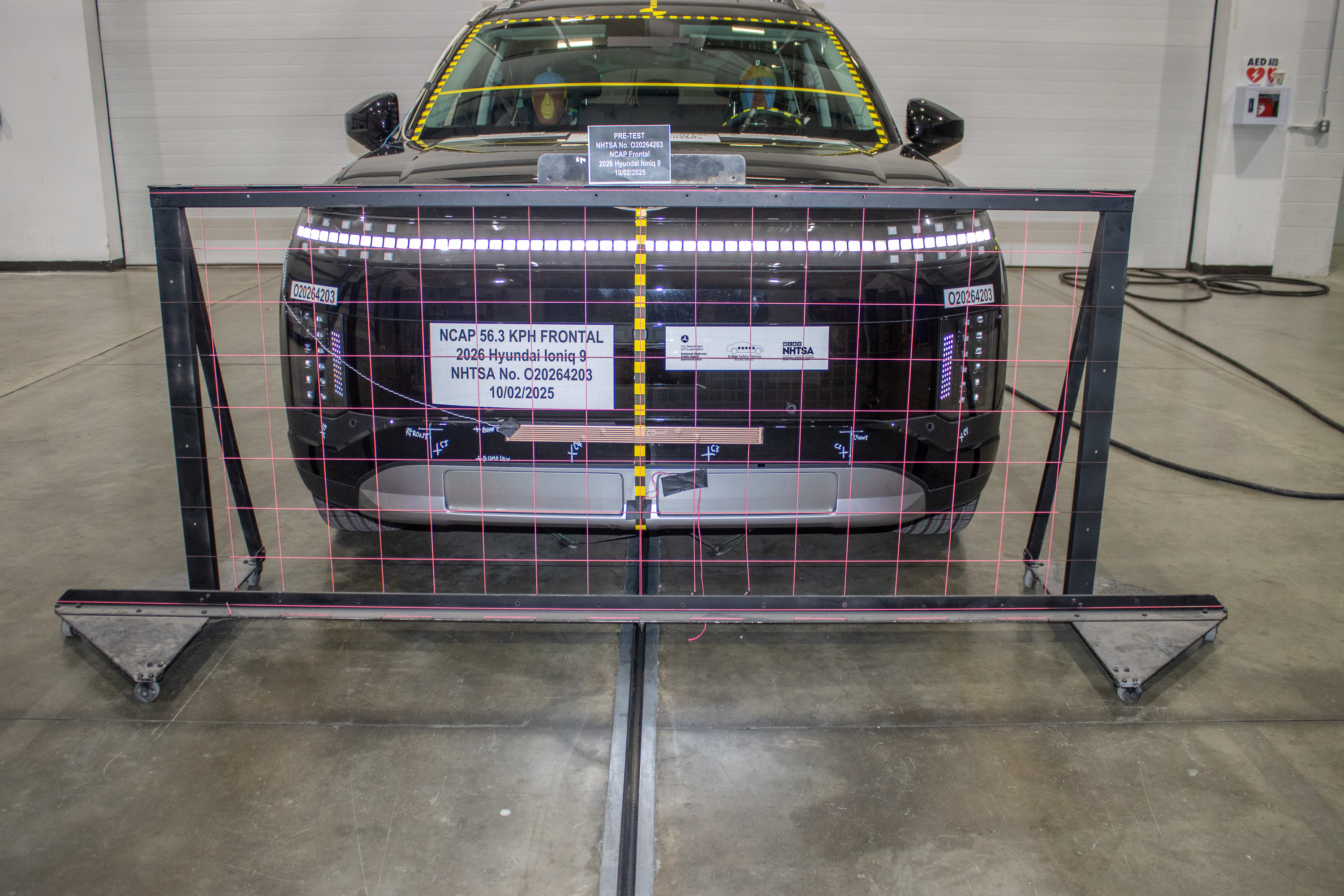 Watch 2026 HYUNDAI IONIQ 9 Crash Test Video 1 | dot.report